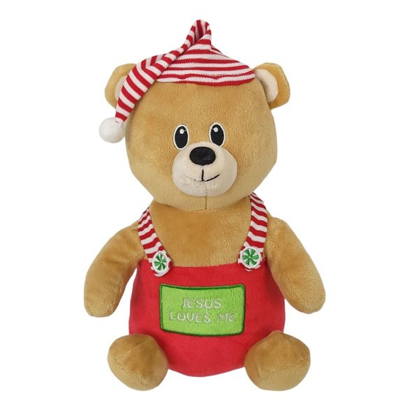 Fiesta | Toys | Fiesta Teddy Bear Plush Red Overalls Sleeping Cap Jesus ...